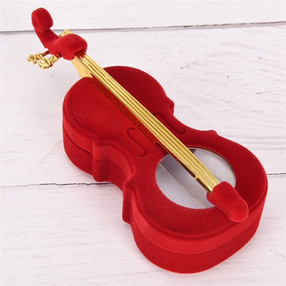 Jewelry | Velvet Violin Ring Box Necklace Jewelry Display | Poshmark